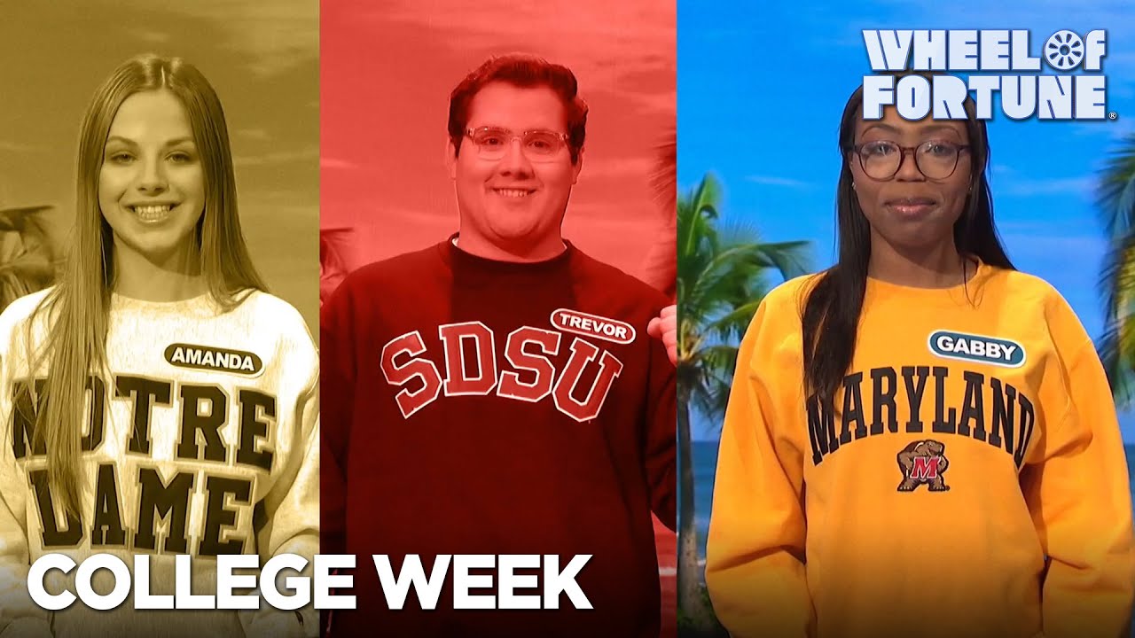 College Week Begins Monday, March 16! | Wheel of Fortune - YouTube