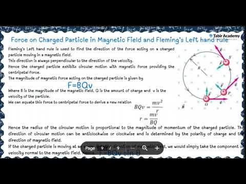 Chp 11: Magnetism & Electromagnetism | Felming's Left Hand Rule ...