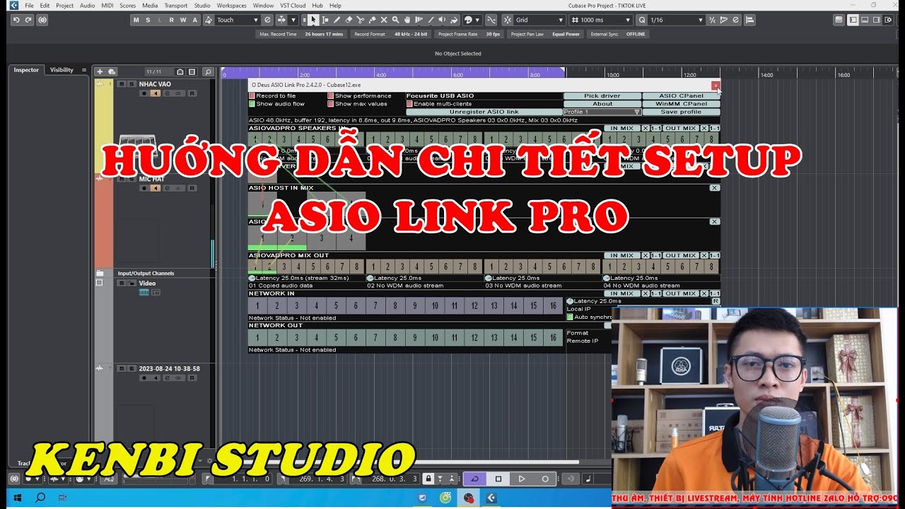 #1 HƯỚNG DẪN SETUP ASIO LINK PRO SC FOCUSRITE SOLO GEN 3 TRÊN CUBASE 12 PRO - YouTube