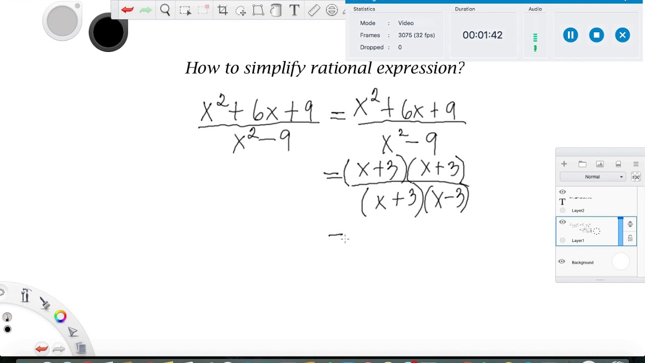 Simplify Rational Expression Part 3 - YouTube