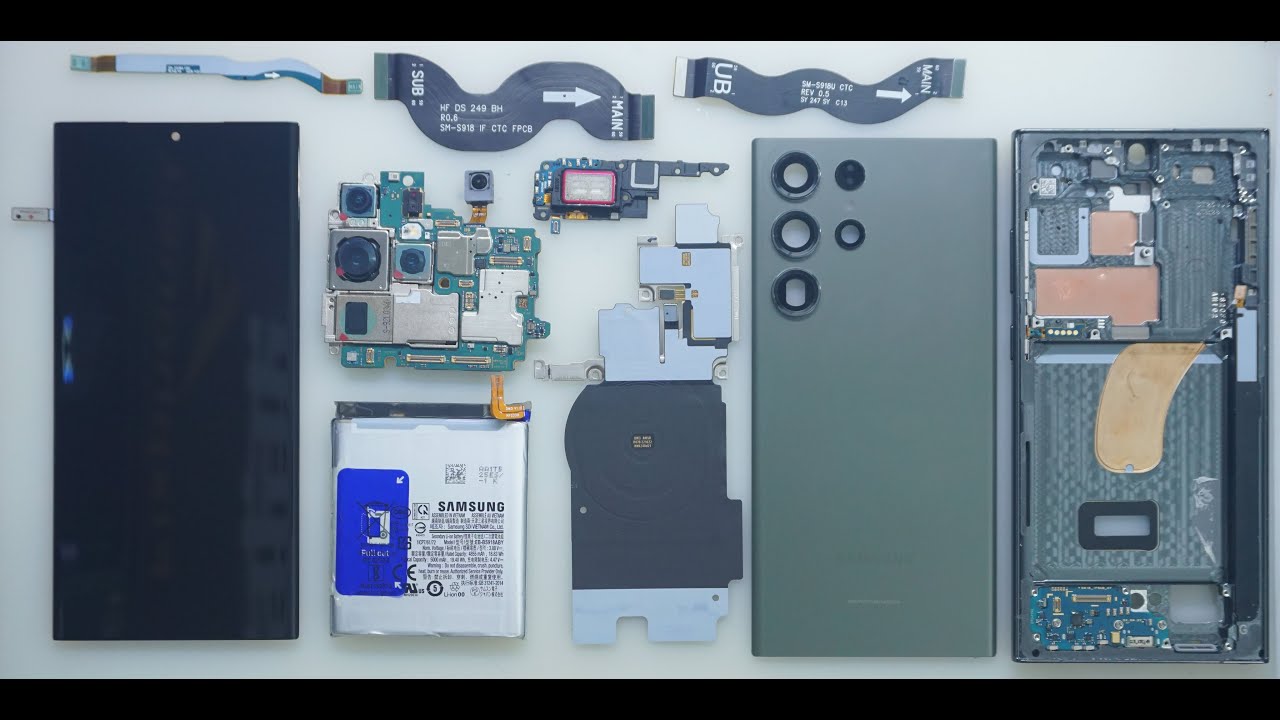 Tháo ráp - Thay màn hình GALAXY S23 ULTRA | S23 Ultra Teardown ...