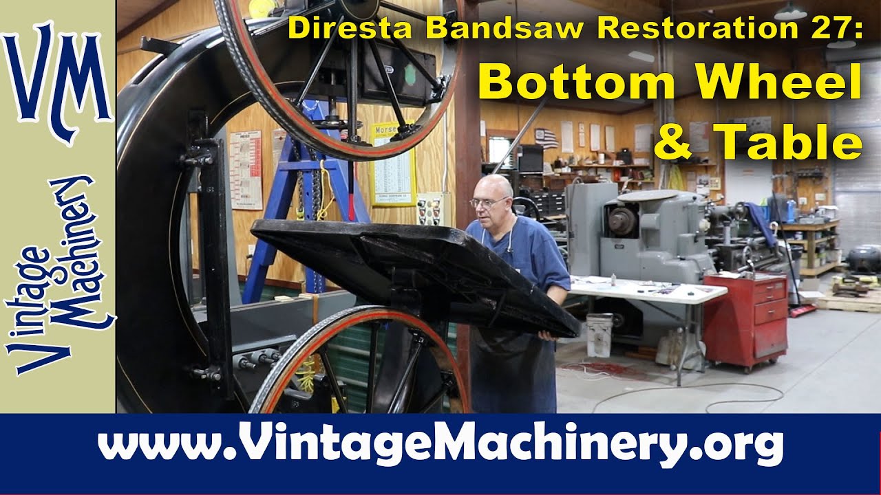 Diresta Bandsaw Restoration 27: Finishing the Bottom Wheel and ...
