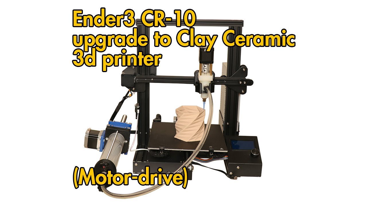 Ender3 or CR-10 3D printe upgrade to Clay Ceramic 3D printer kit - YouTube