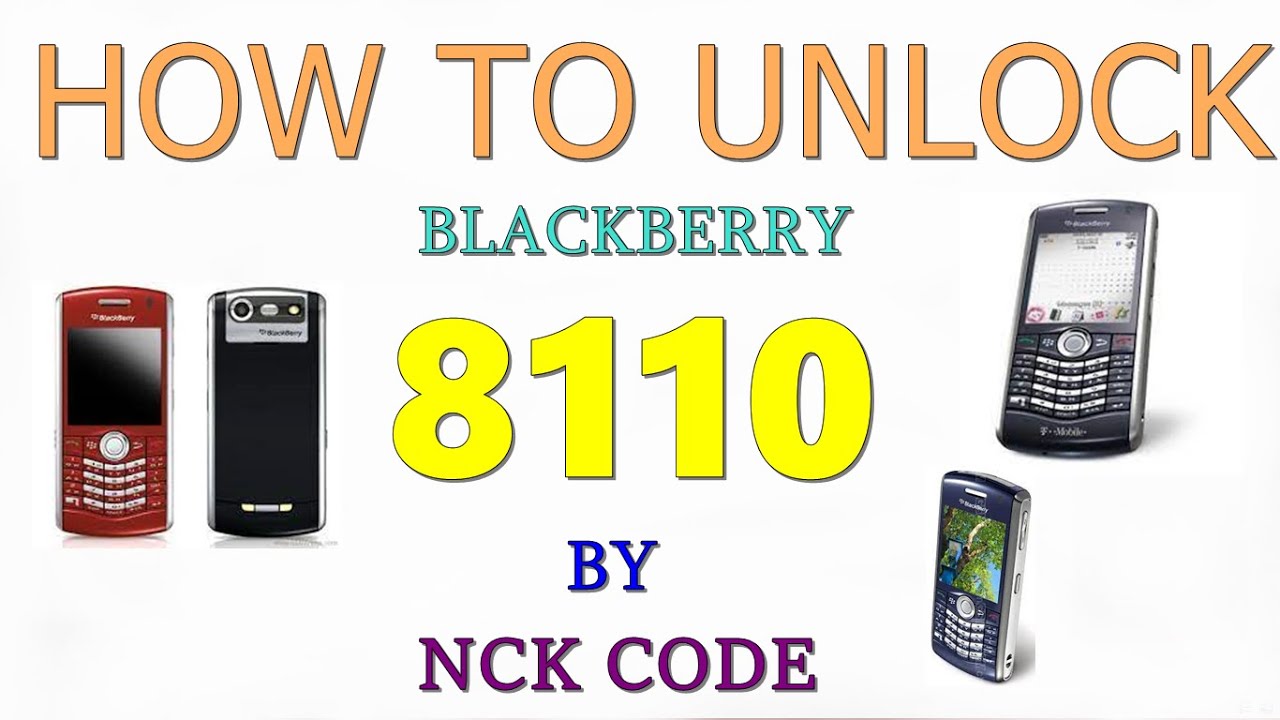 How to Unlock BlackBerry 8110 by Unlock Code - YouTube
