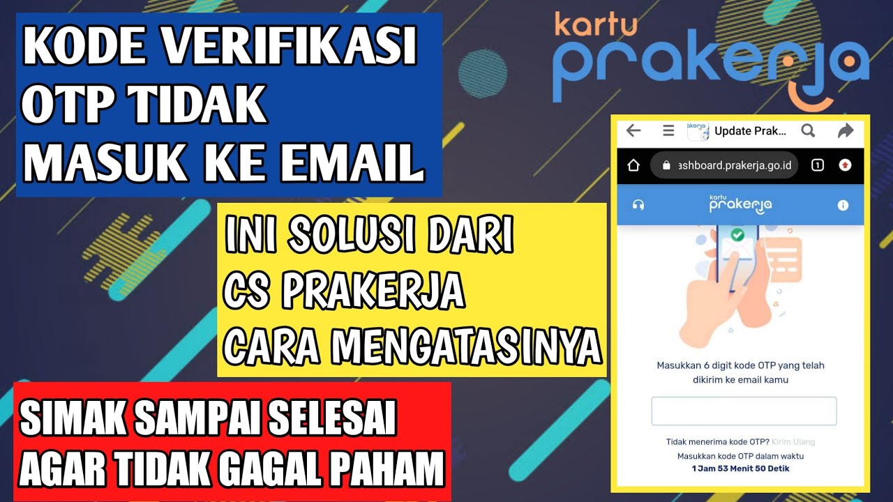 LAKUKAN HAL INI! KODE OTP TIDAK MASUK KE EMAIL !INI SOLUSINYA DAN CARA ...