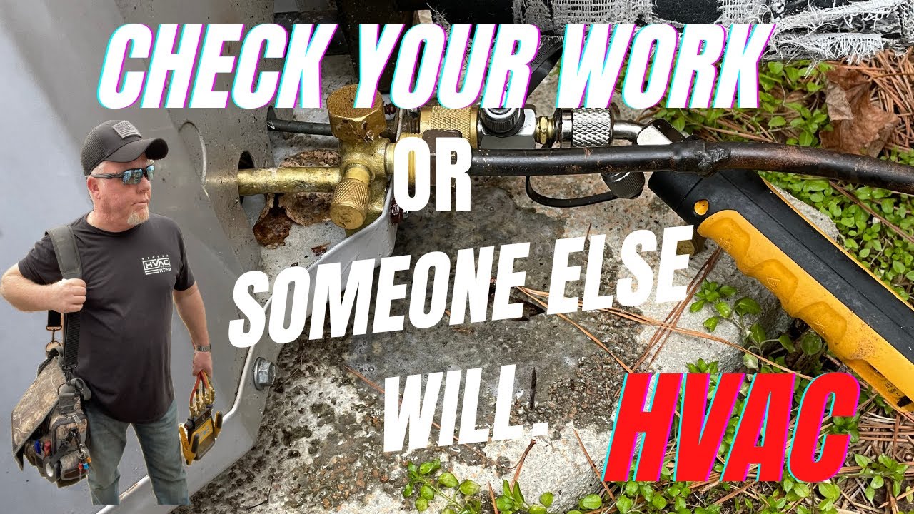 HVAC repair fails. Always check your work. - YouTube