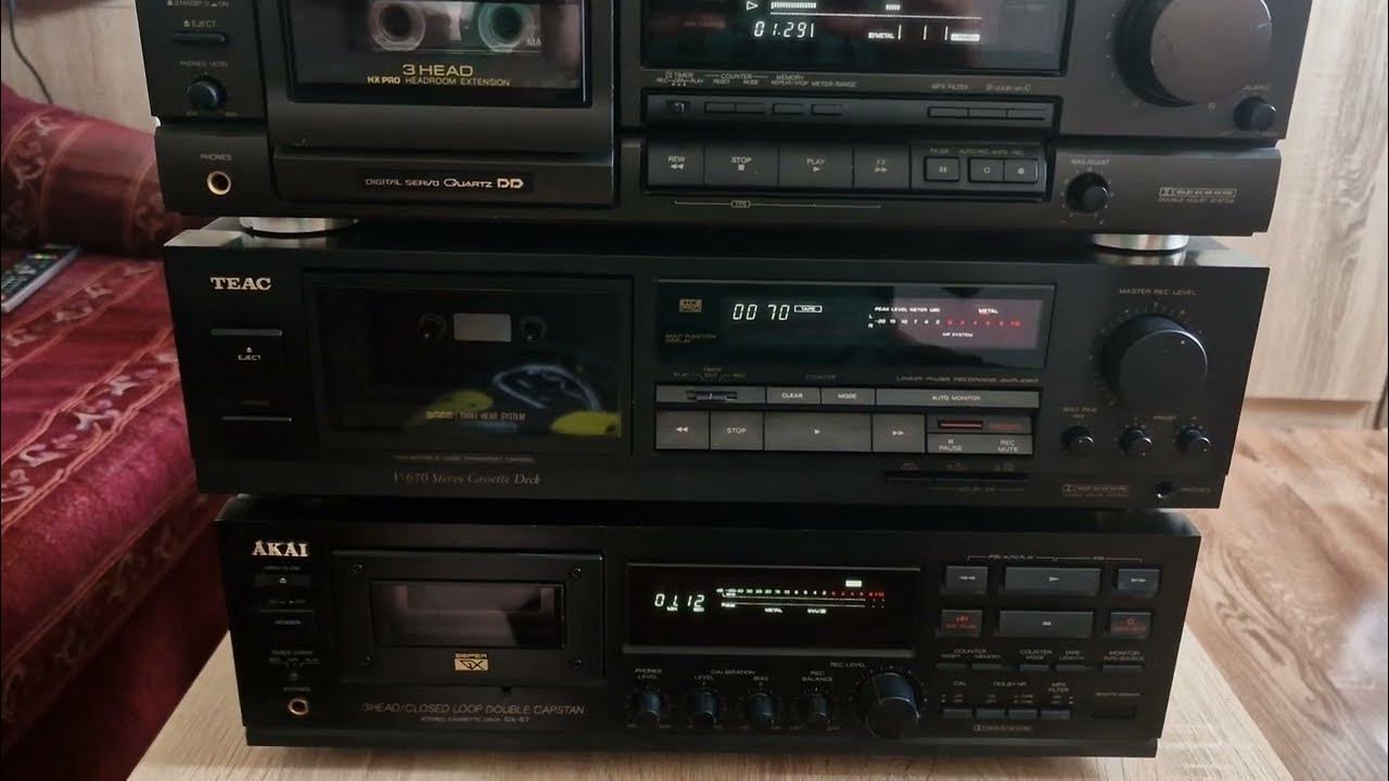 Akai gx-67 vs. Teac v-670 vs. Technics rs-bx 606 ---- Japan tape deck - YouTube