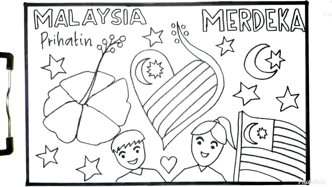 Cara Belajar Lukis Poster Merdeka Mudah - YouTube