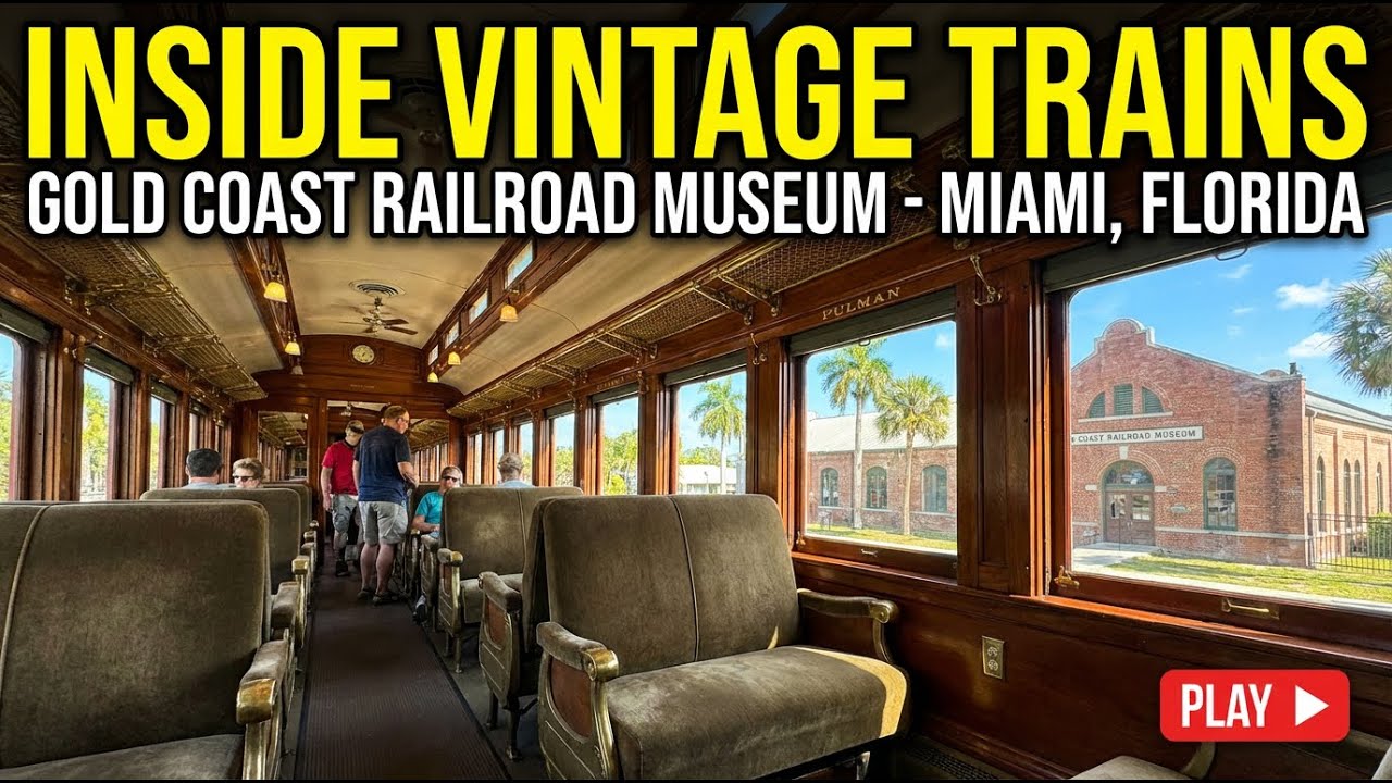 Going Inside Vintage Trains at Gold Coast Railroad Museum - Miami ...