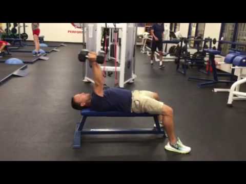 DB skullcrusher with narrow press combo - YouTube