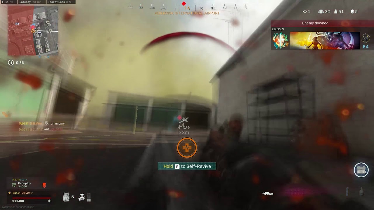 How to properly use airstrike + self revive in WARZONE - YouTube