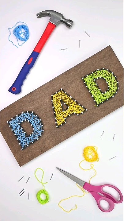 Dad String Art 🤩 - YouTube