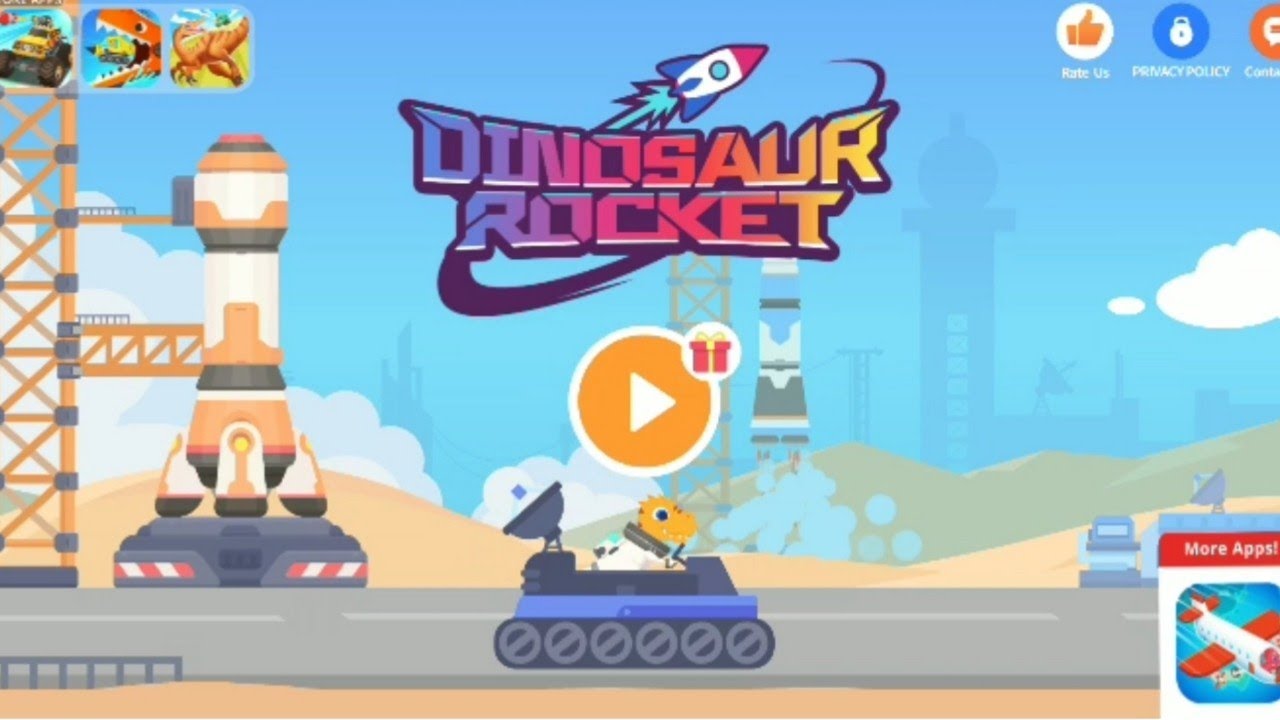 Dinosaur rocket launch‼️️by the game roket dinosaurus untuk anak - YouTube
