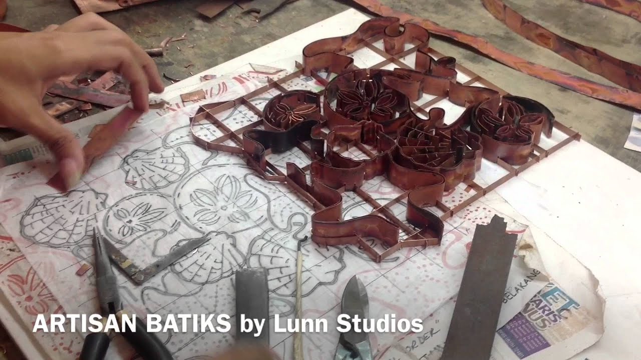 How Batiks Are Made - Making the cap by hand. - YouTube