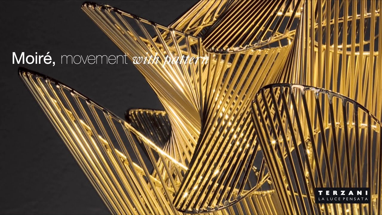 Moiré, movement with pattern | gold finish - YouTube