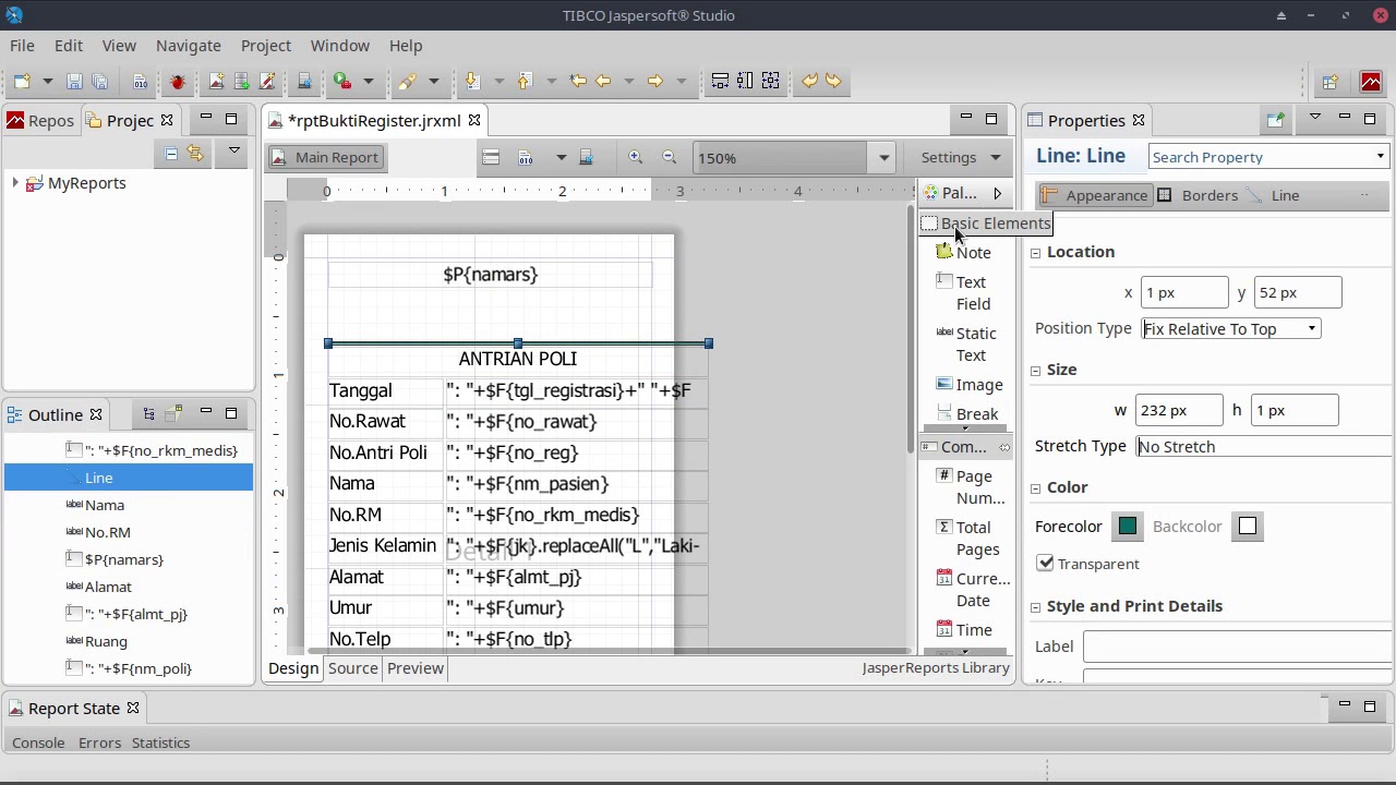 Cara Modifikasi Bukti Registrasi Pendaftaran Menjadi Tiket Antrian Poli ...