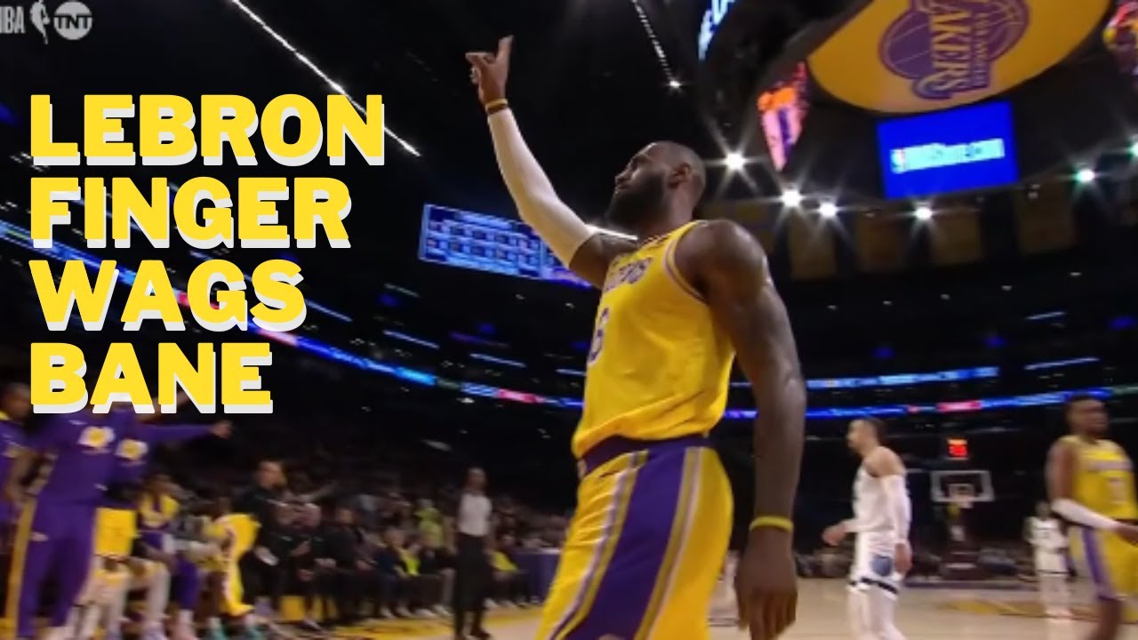 Lebron James Finger-Wags after blocking Desmond Bane - #nba | Lakers vs ...