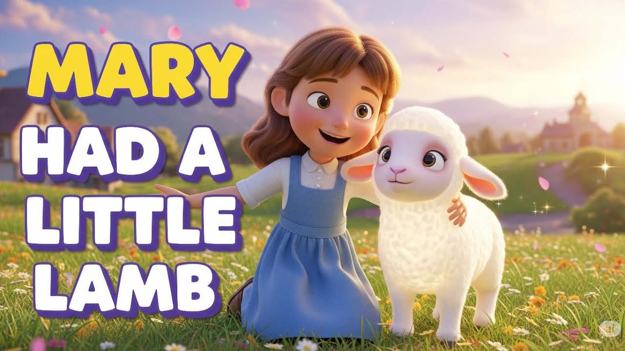 Mary Had a Little Lamb 🐑 | Cute Animated Nursery Rhyme for Kids - YouTube