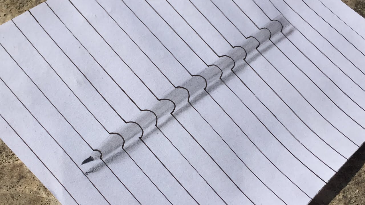 how to draw 3d pencil drawing step by step - YouTube