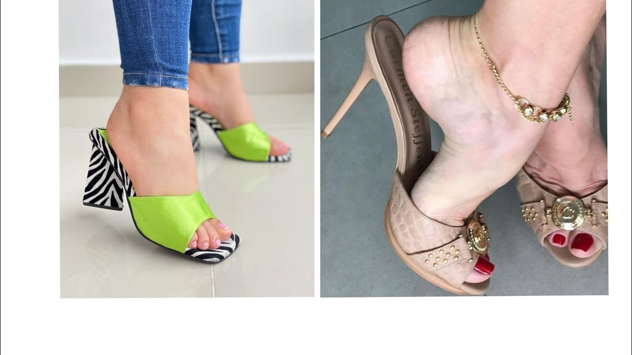 Most beautiful and amazing collection of party wear high heel mule for ...