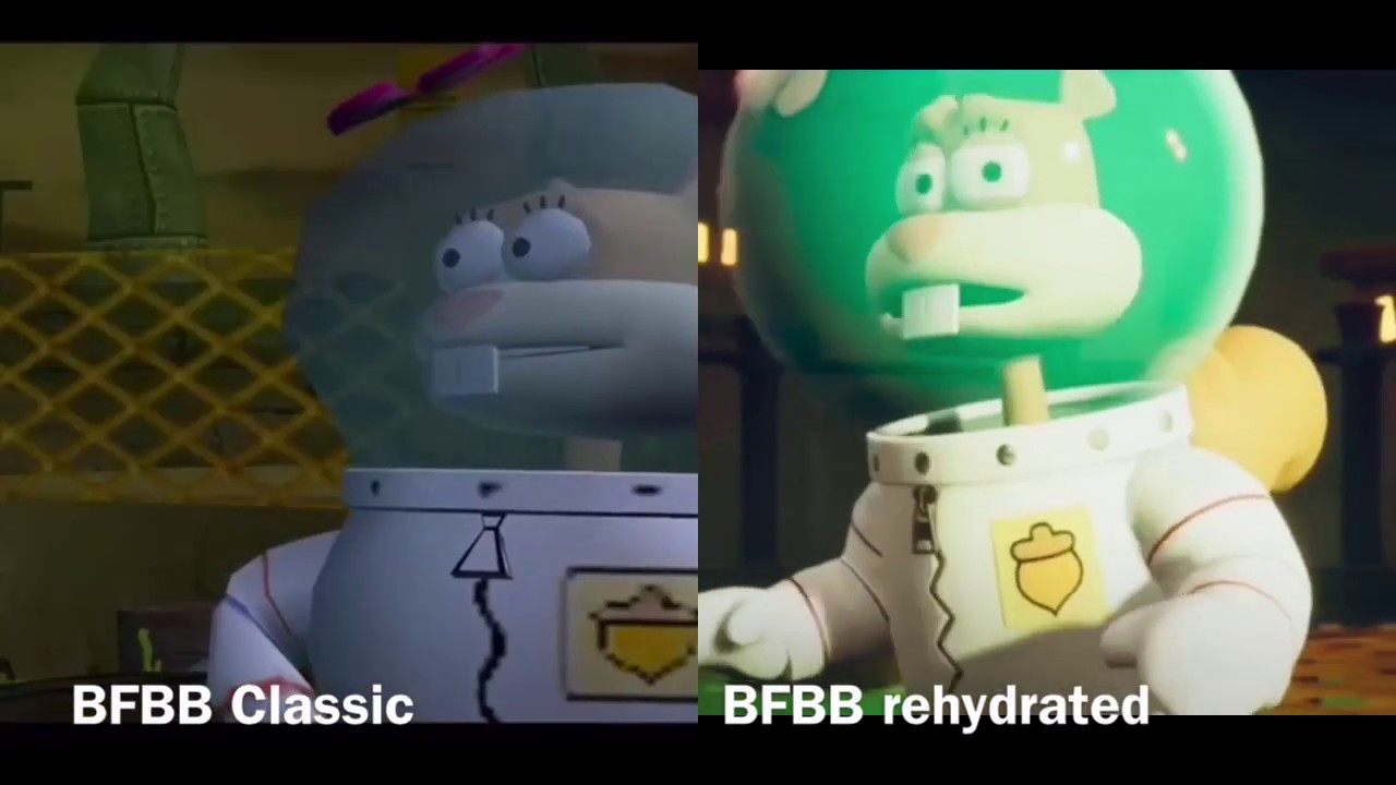 Robo Patrick Cutscene Comparison-[Spongebob Battle For Bikini Bottom ...