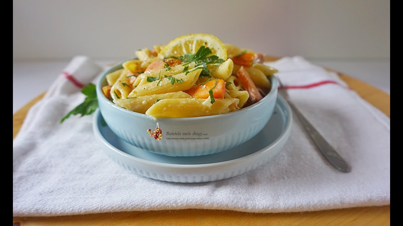 PASTE CU SOMON AFUMAT SI SMANTANA | CREAMY SMOKED SALMON PASTA - YouTube