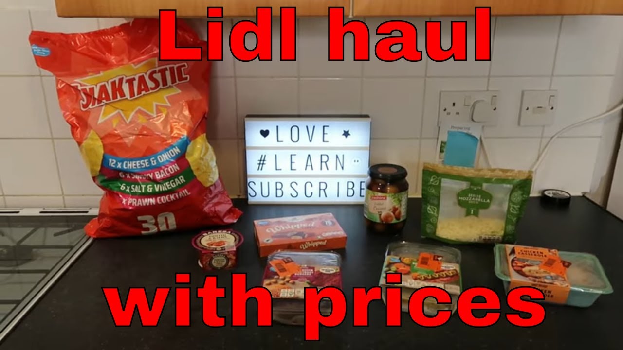 Small Lidl haul with prices - YouTube