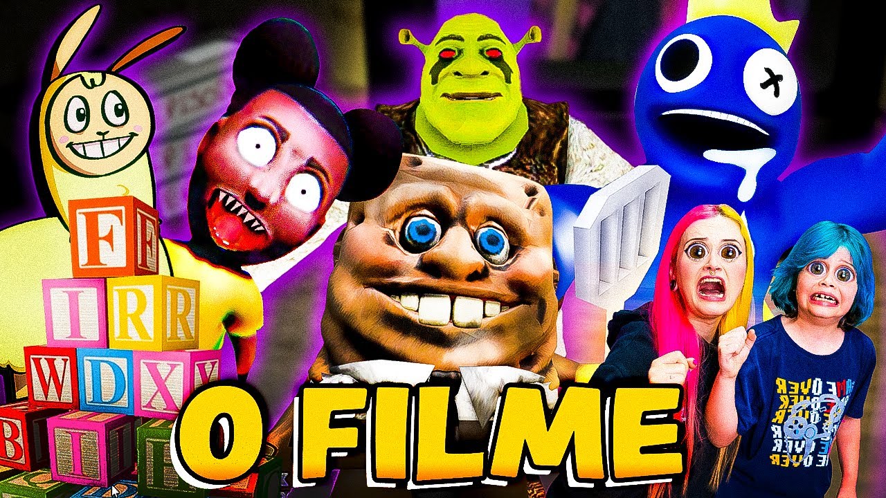 MONSTRO AZUL BABÃO E MUITOS JOGOS ASSUSTADORES !!! O FILME 😱😱😱 ( Alec ...