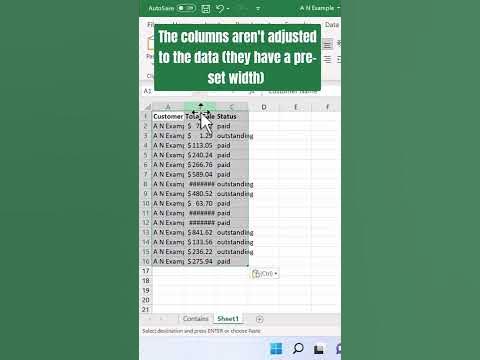 How to keep column widths when pasting in Excel #shorts - YouTube