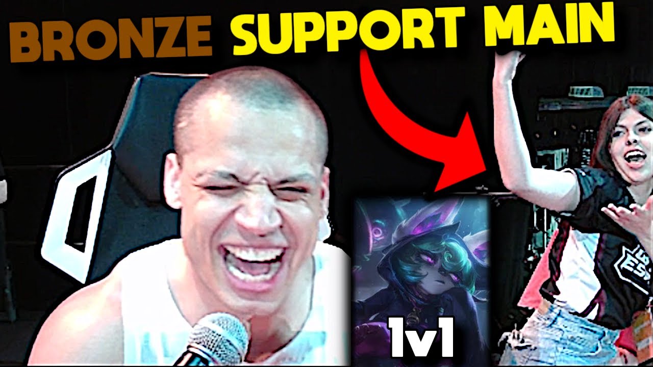 Tyler1 DOMINATES Bronze Support Main - Vex 1v1 - YouTube