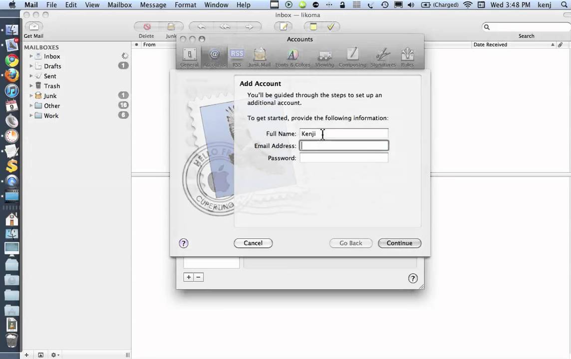 Set up Google Apps for Email on your Apple Mail using IMAP - YouTube