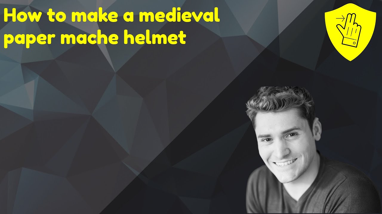 How to make a medieval paper mache helmet - YouTube