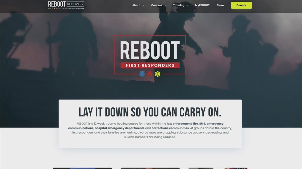 Reboot Recovery program helps first-responders cope with PTSD - YouTube