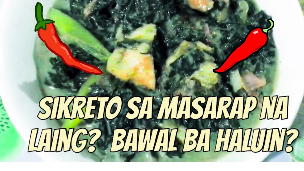 Laing with chicken recipe | lutong Bicolana 🌶 - YouTube