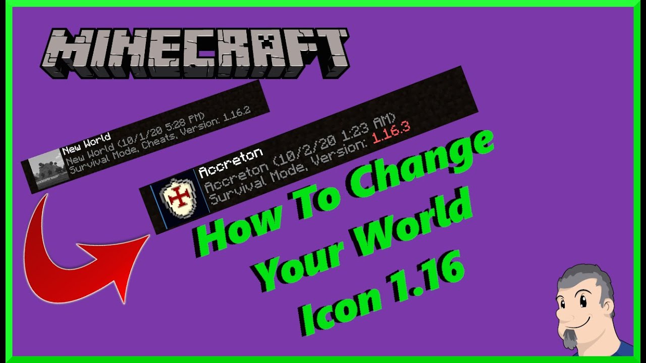 How To Change Your World Icon In Minecraft 1.16 [Minecraft Tutorial ...