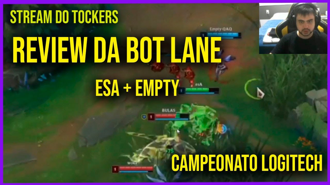 Tockers dando aula de bot lane l REVIEW EsA + Empty no campeonato da ...