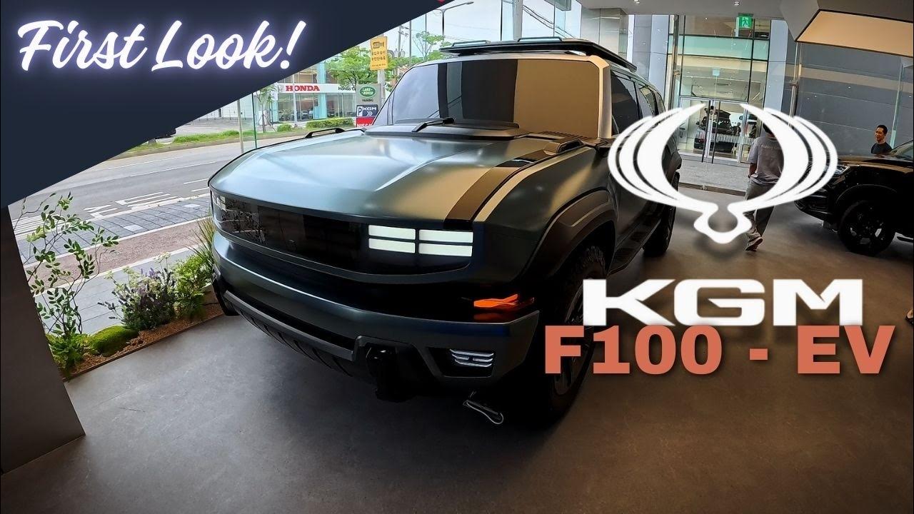 NEW CONCEPT CAR by KGM - F100 EV Concept Car [Walk Around] - YouTube