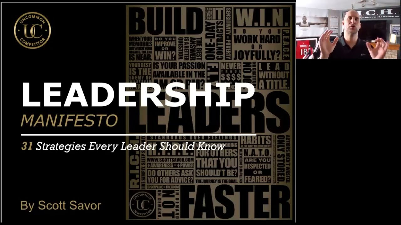 Leadership Manifesto Sample By Scott Savor - YouTube