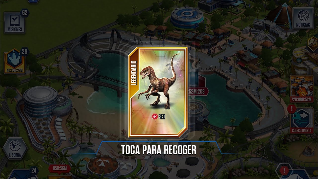 Conseguimos al atrociraptor Red en Jurassic world the game y fase de ...