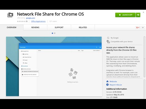 Network File Share for Chrome OS - YouTube