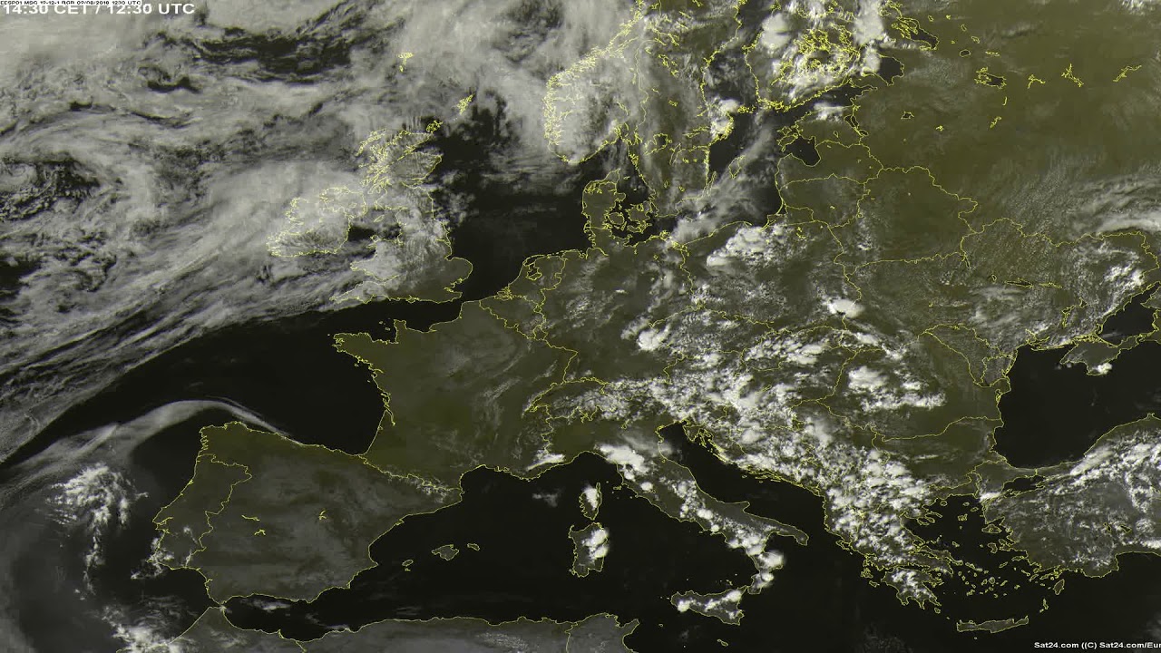 Sat24 video impression for Thursday, August 2, 2018 - YouTube