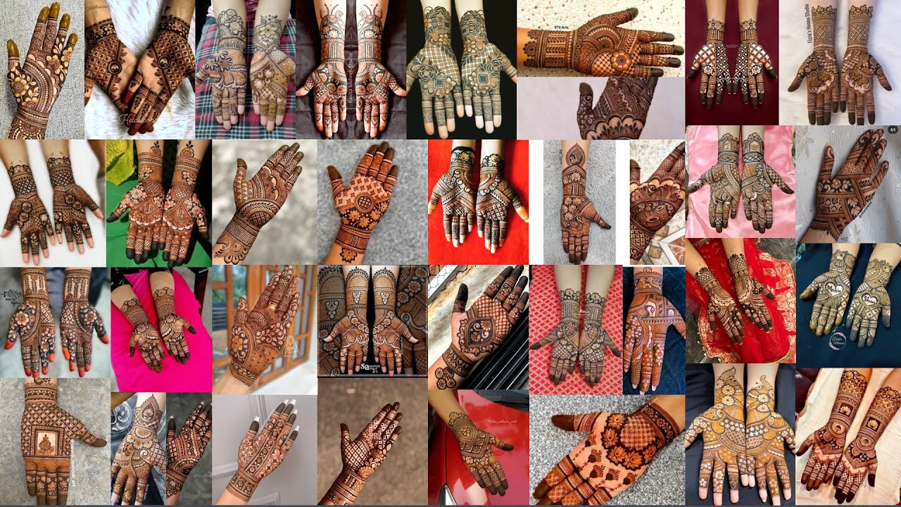Marwadi mehandi design | Rajasthani bridal mehndi design front hand ...