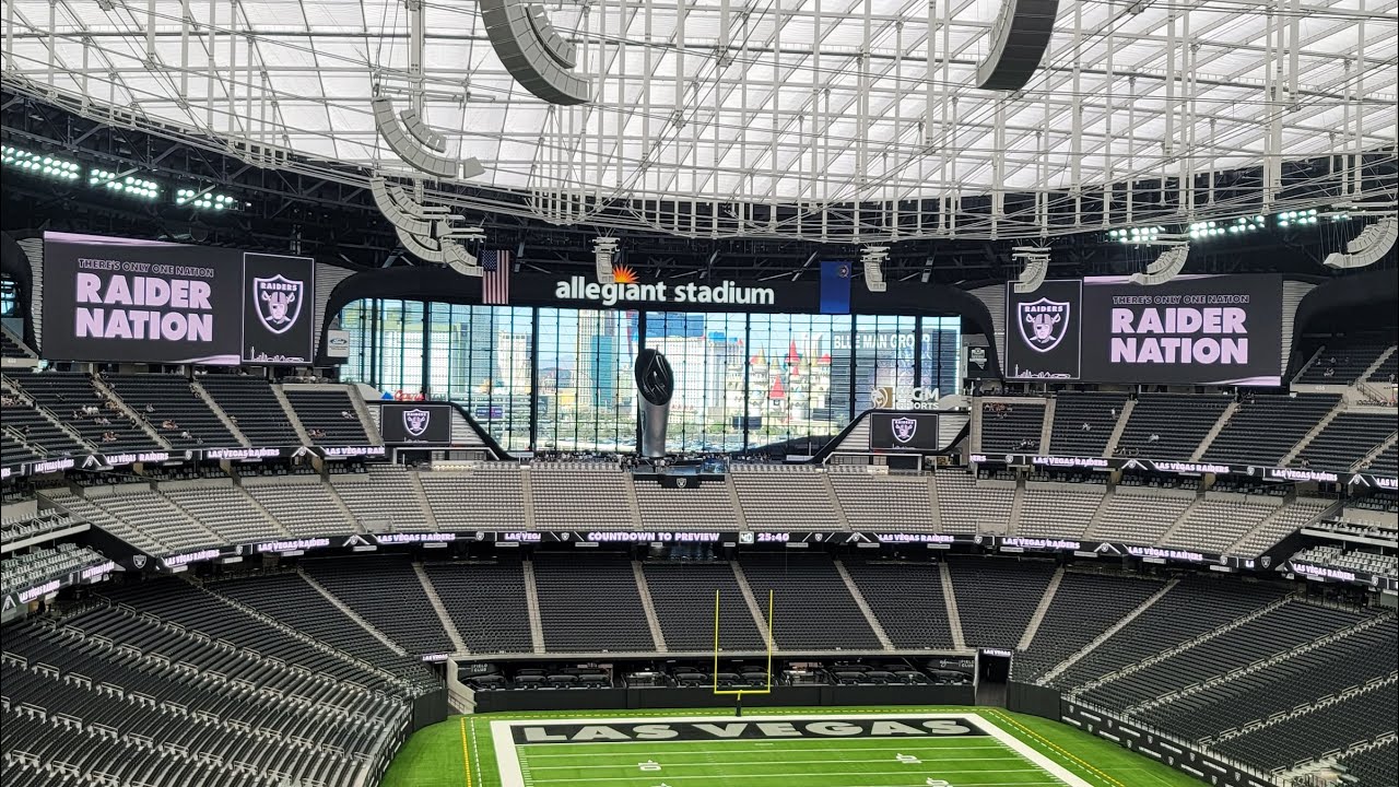 Las Vegas Raider Stadium Seat Tour Montage - YouTube
