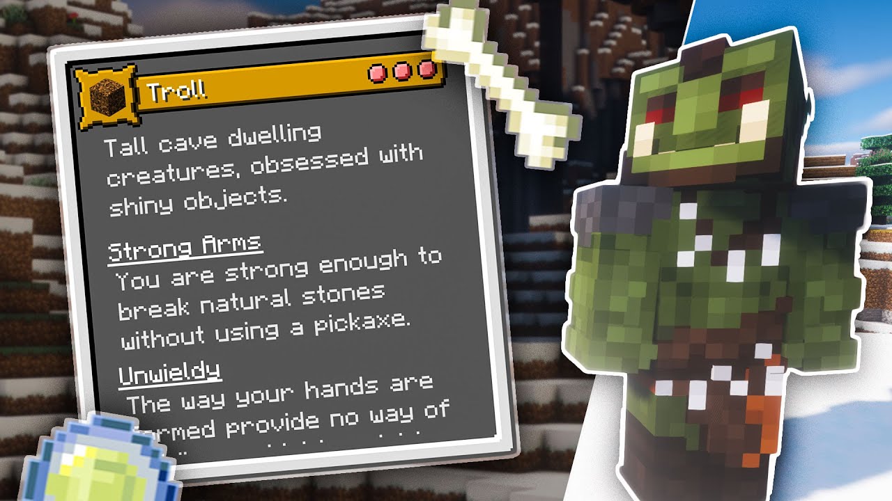 The Troll Origin in the RPG Origins Pack [ Minecraft | Fabric ] - YouTube