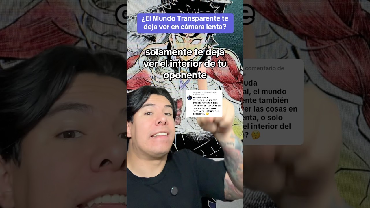 ¿El Mundo Transparente te deja ver en cámara lenta? #anime #manga # ...