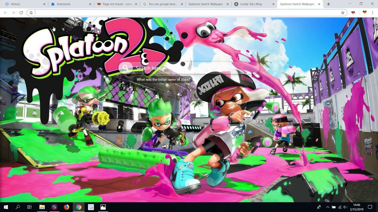 Splatoon Switch Wallpaper New Tab Theme For Chrome - Must Have!!! - YouTube
