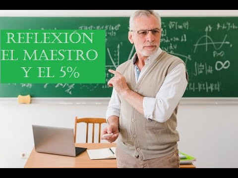 Reflexión de el Maestro y el 5% | Homenaje del día del maestro - YouTube
