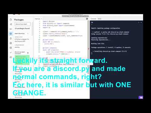 DISCORD.PY REWRITE - GETTING STARTED WITH SLASH COMMANDS - YouTube