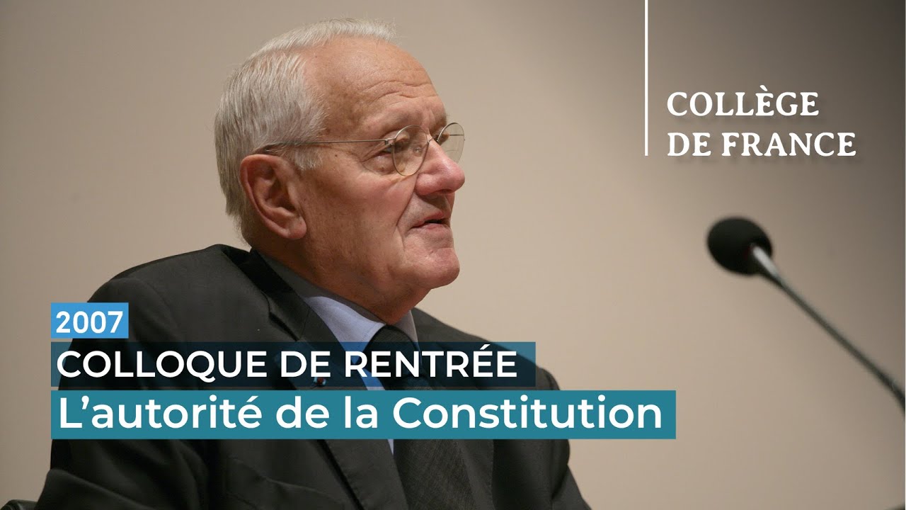 L'autorité de la Constitution - Pierre Mazeaud - YouTube