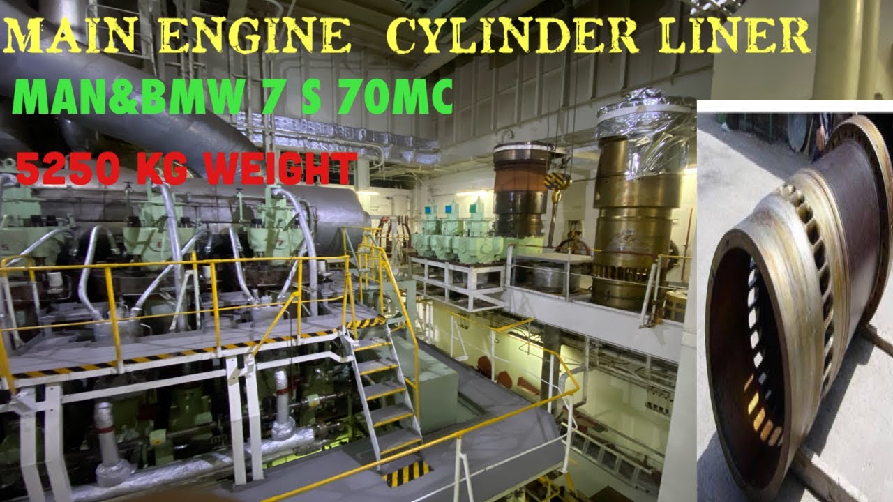 SHIP MAIN ENGINE CYLINDER LINER /MAN&BMW 7S 70MC/SINHALA - YouTube